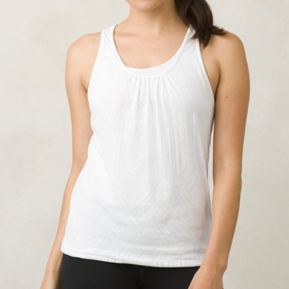 Prana | Tops | Nwt Prana Mika Double Layer Tank Top White | Poshmark